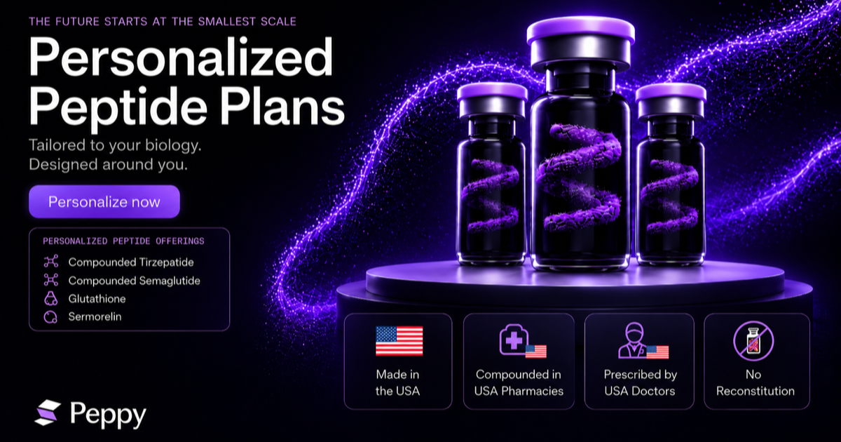 Peppy Care — Doctor-Guided Peptide Therapy Delivered to Your Door